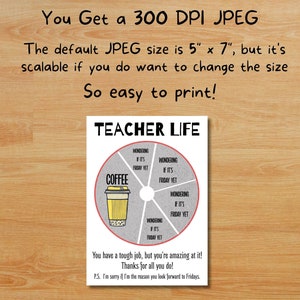 Funny Teacher Appreciation Card Printable Teacher Thank You Sarcastic ...
