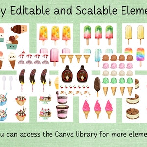 Dramatic Play Ice Cream Shop Printable, Pretend Play Printables ...