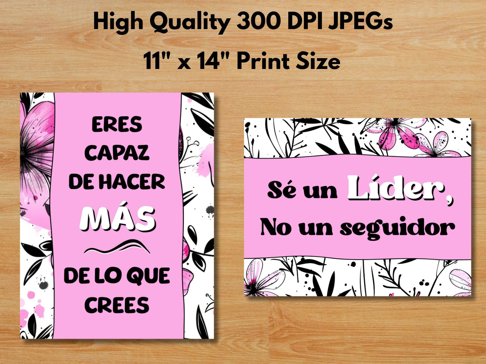 Boho Spanish Growth Mindset Poster Set: Motivational Decor for ...