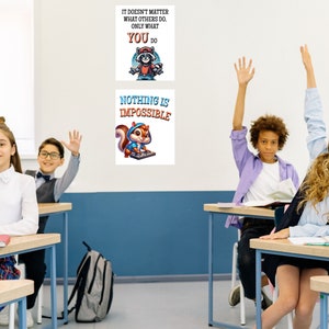 Middle School Growth Mindset Poster Elementary Motivational Class Decor ...