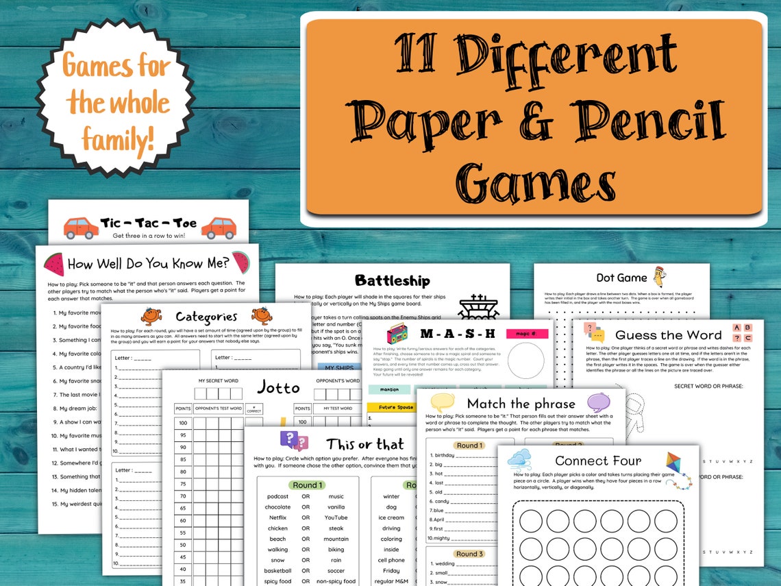 Road Trip Games Printable Travel Activity Pack, Road Trip Activity Book ...