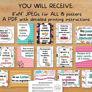 Spanish Growth Mindset Poster Spanish Class Motivational Decor School ...