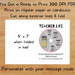 Funny Teacher Appreciation Card Printable Teacher Thank You Sarcastic ...
