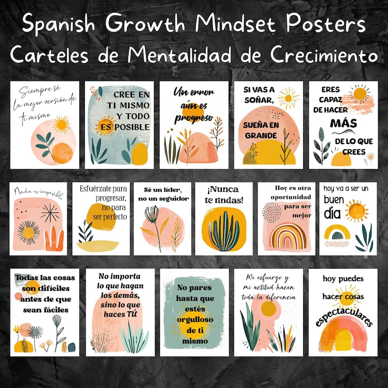 Spanish Class Inspirational Posters - Etsy UK