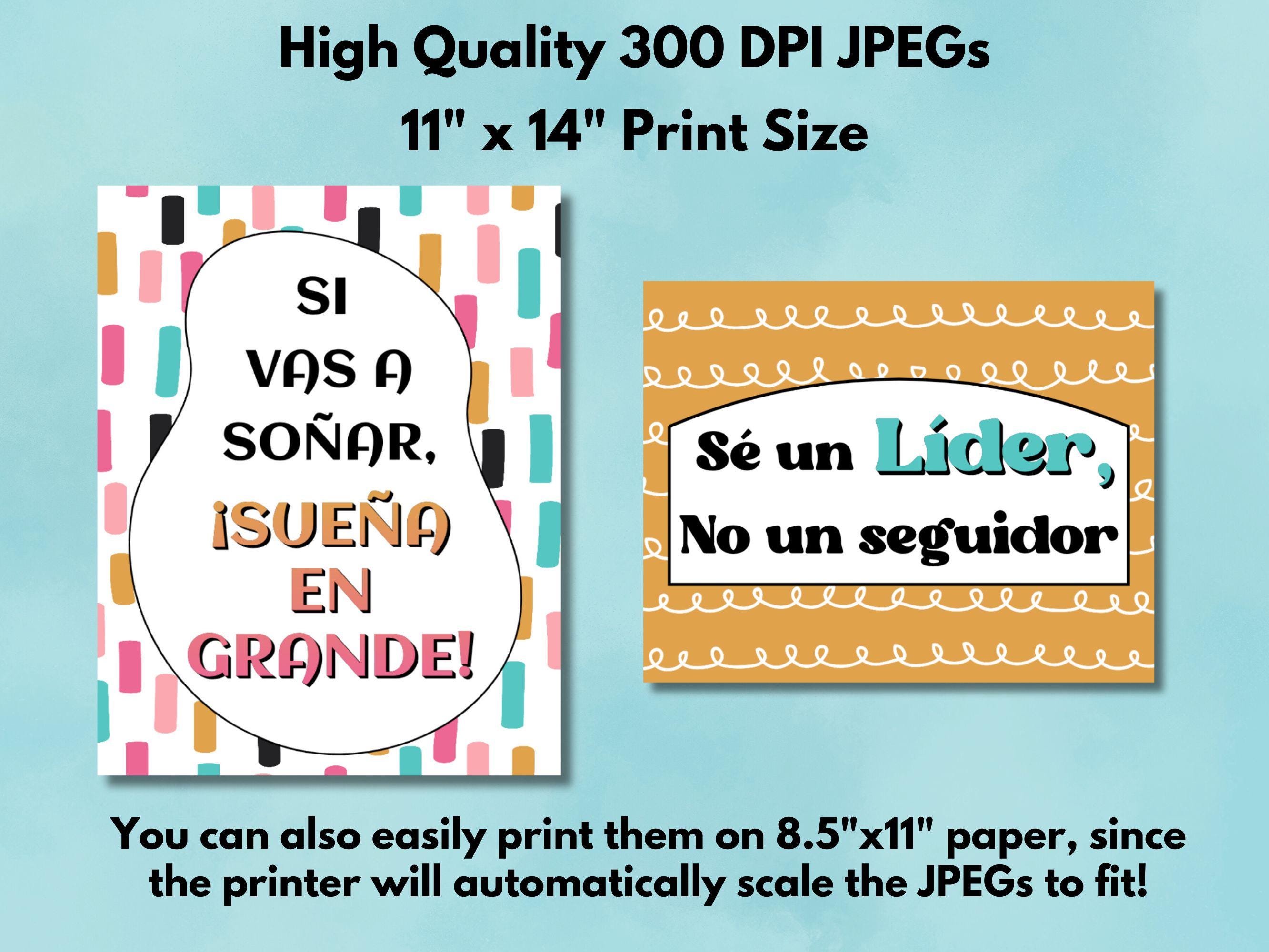 Spanish Growth Mindset Poster Spanish Class Motivational Decor School ...