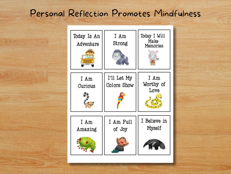 Positive Affirmation Cards for Kids Printable Lunchbox Notes Daily ...