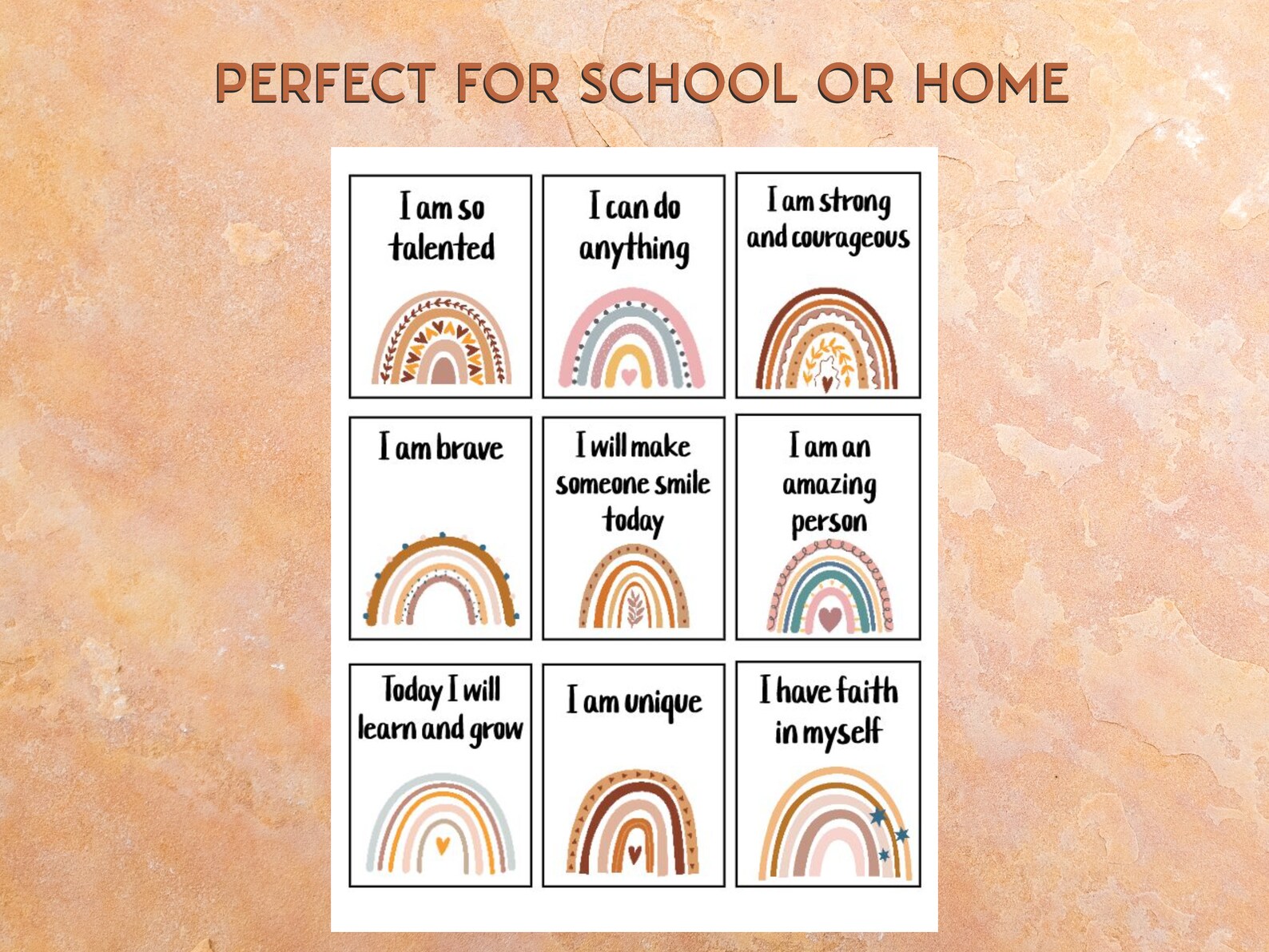 Lunchbox Notes for Kids Printable Daily Positive Affirmations ...