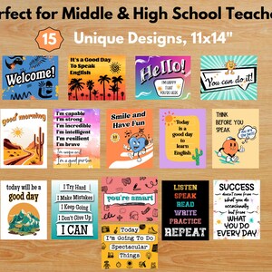 ESL Classroom Posters Printable Spanish Teacher High School Decor ...