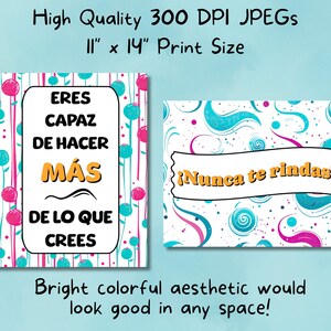 Spanish Growth Mindset Poster Printable Spanish Class Motivational ...