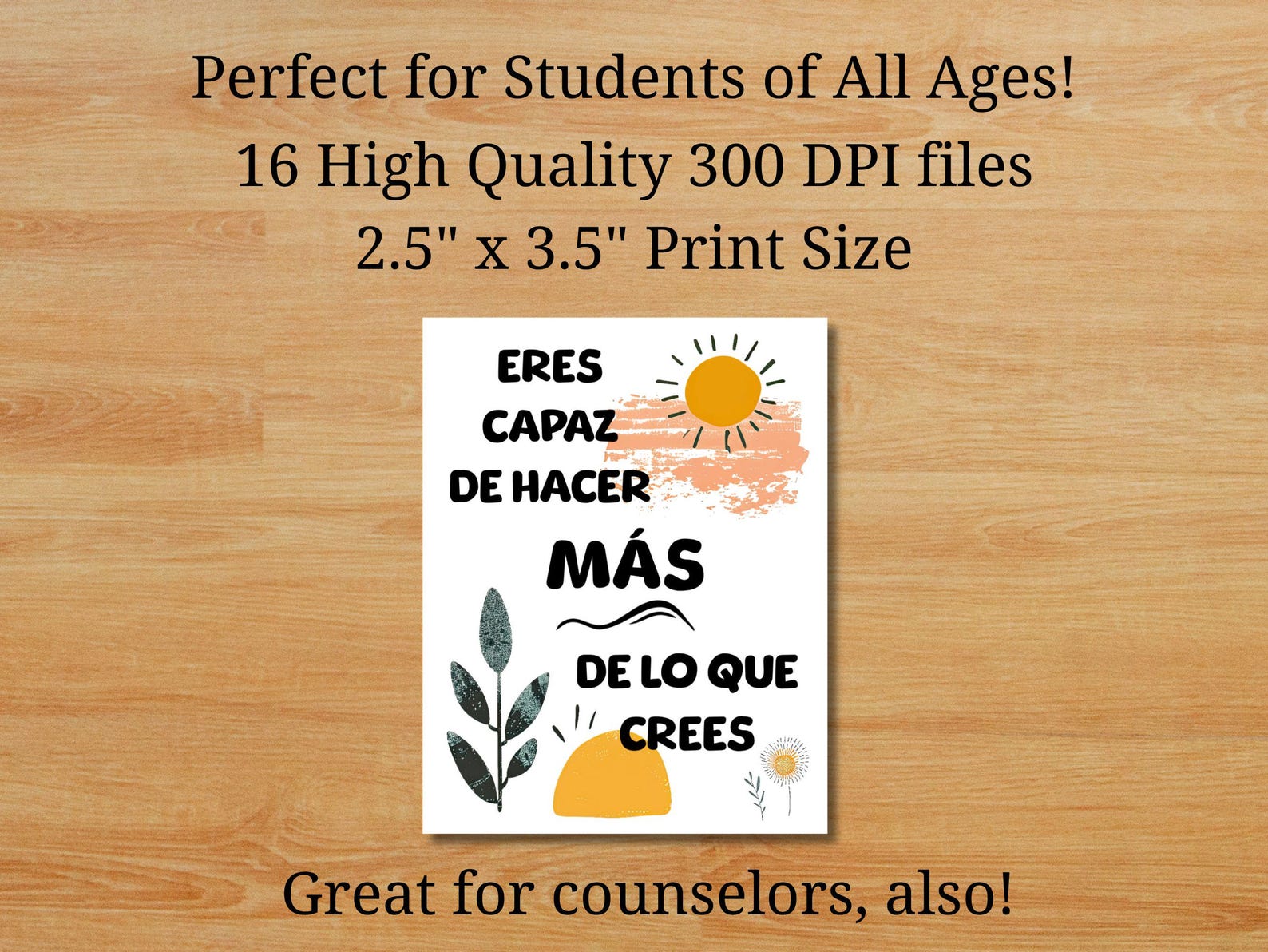 Spanish Growth Mindset Positive Affirmation Cards Spanish Class Boho ...