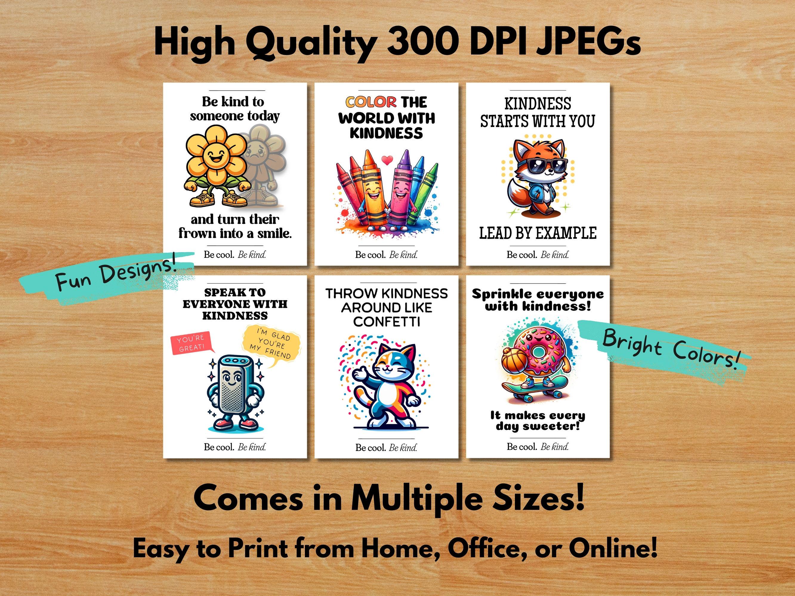 Kindness Classroom Posters Printable Growth Mindset Decor Middle School ...