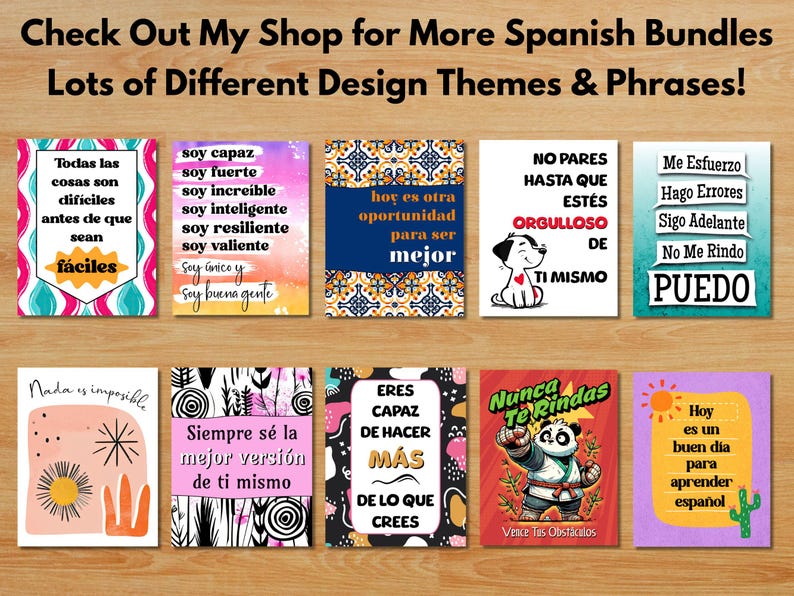 Retro Spanish Growth Mindset Poster Spanish Class Retro Motivational ...