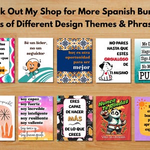 Boho Spanish Growth Mindset Poster Set: Motivational Decor for ...