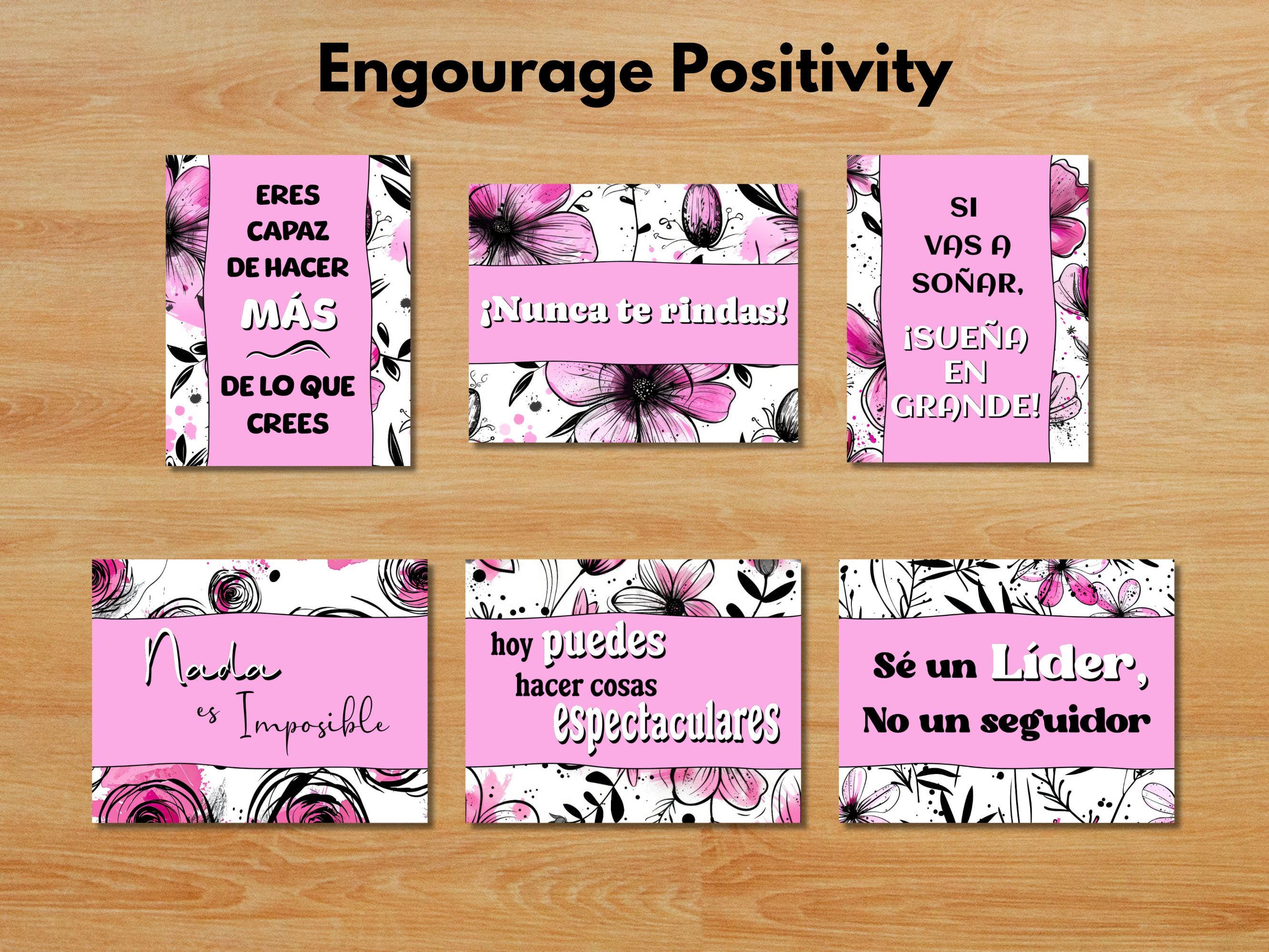 Boho Spanish Growth Mindset Poster Set: Motivational Decor for ...