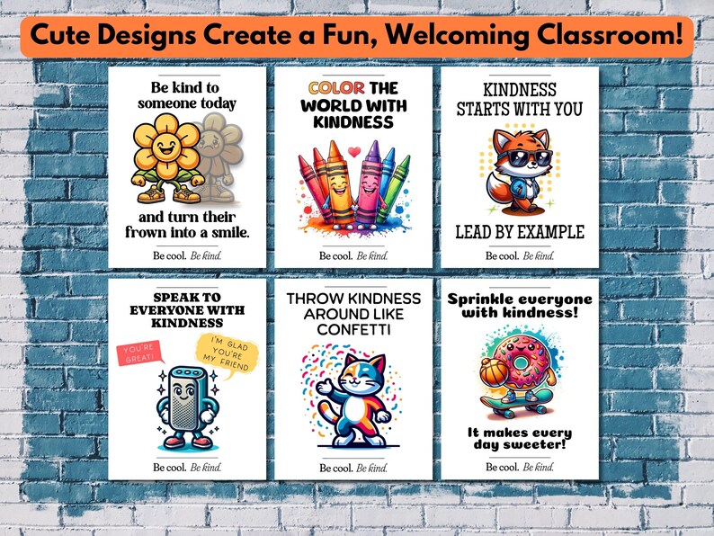 Kindness Classroom Posters Printable Growth Mindset Decor Middle School ...