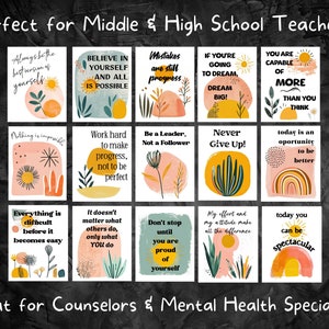 High School Boho Growth Mindset Poster Classroom Motivational Decor ...