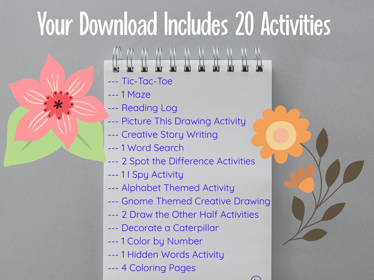 Kids Activity Sheets Spring, Printable Coloring Pages, Preschool ...