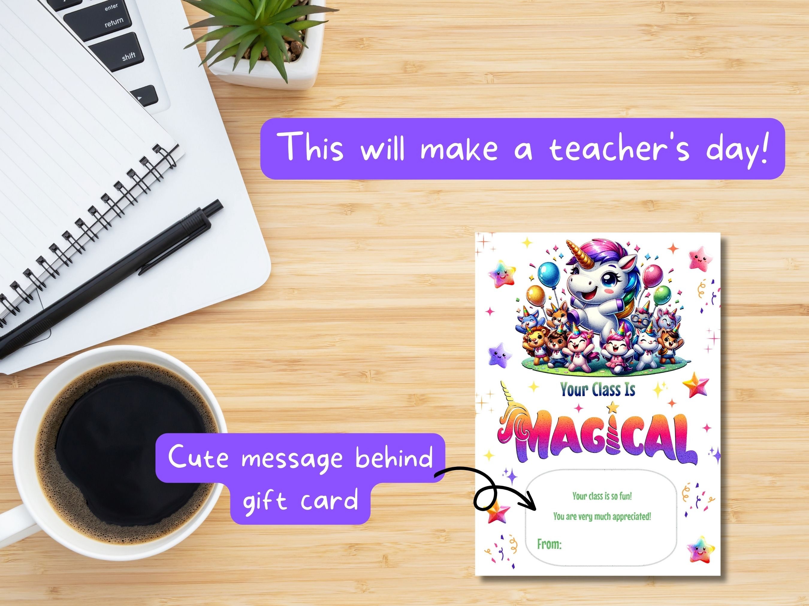 Funny Teacher Appreciation Week Card, Printable Teacher Thank You Card ...