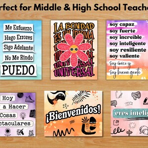 Spanish Classroom Poster Bundle Printable Spanish Class Decor High ...