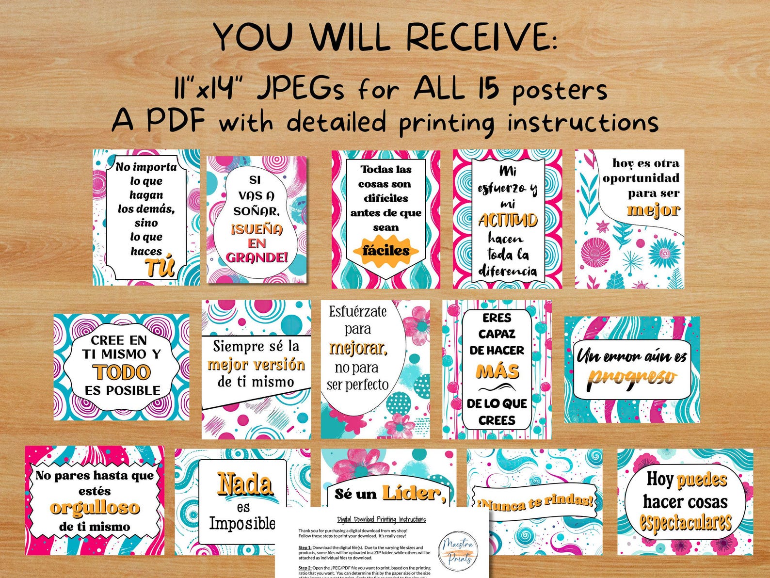 Spanish Growth Mindset Poster Printable Spanish Class Motivational ...