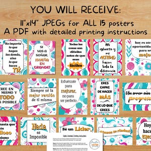 Spanish Growth Mindset Poster Printable Spanish Class Motivational ...