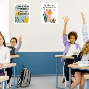 High School Boho Growth Mindset Poster Classroom Motivational Decor ...