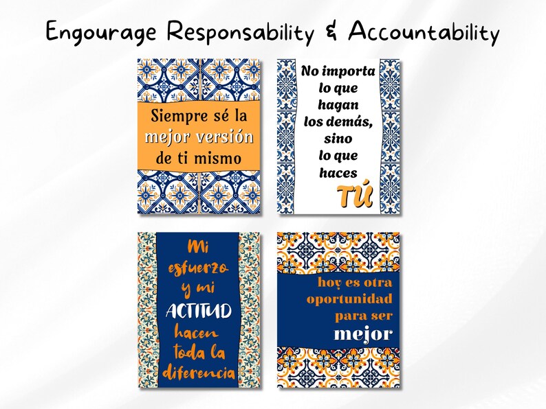 Spanish Growth Mindset Poster Spanish Classroom Motivational Decor ...