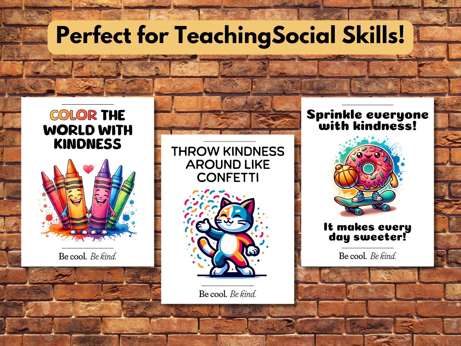 Kindness Classroom Posters Printable Growth Mindset Decor Middle School ...