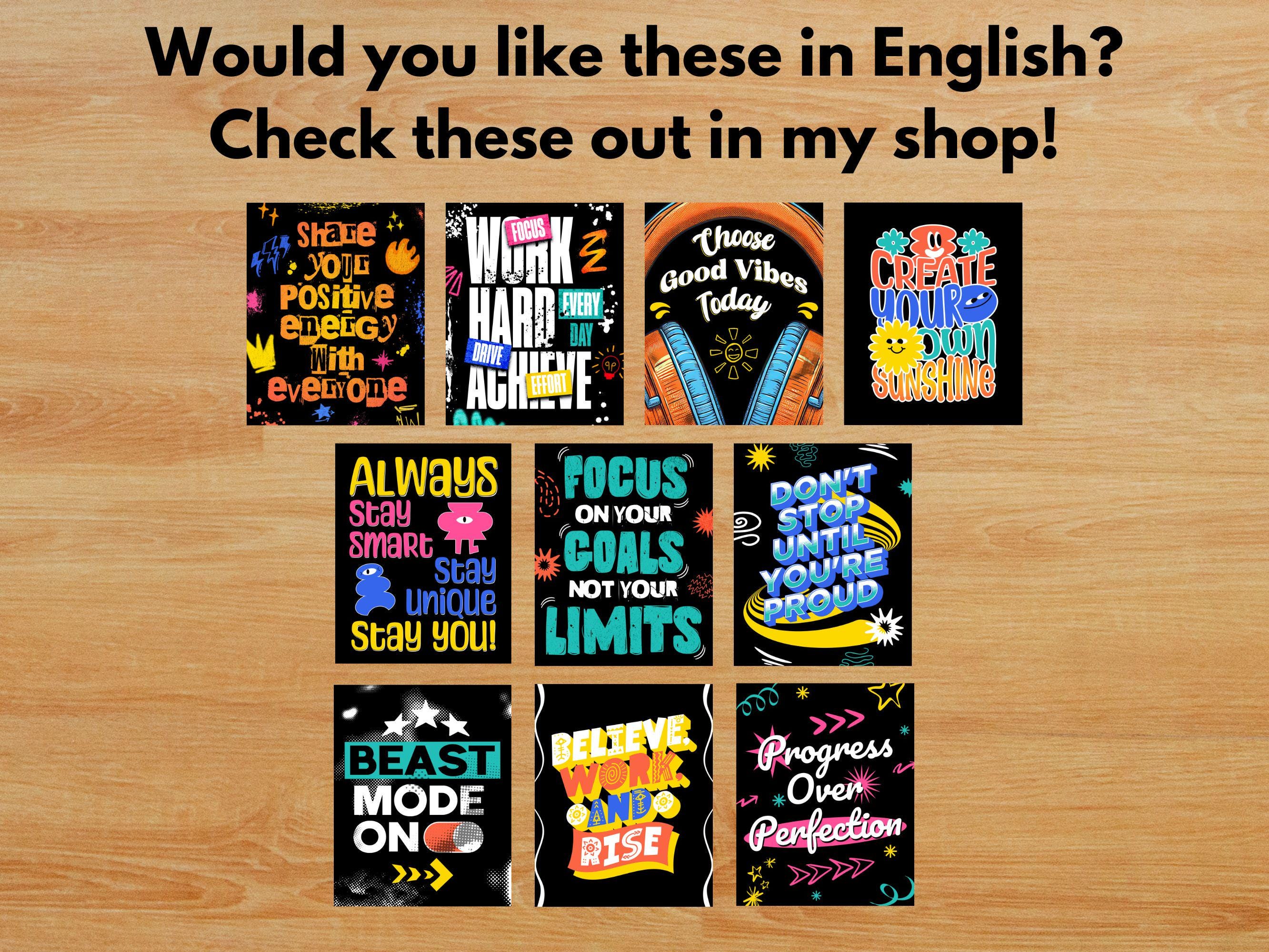 Spanish Classroom Posters Printable Spanish Teacher High School Decor ...