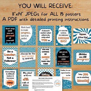 High School Growth Mindset Poster Printable Classroom Decor Middle ...