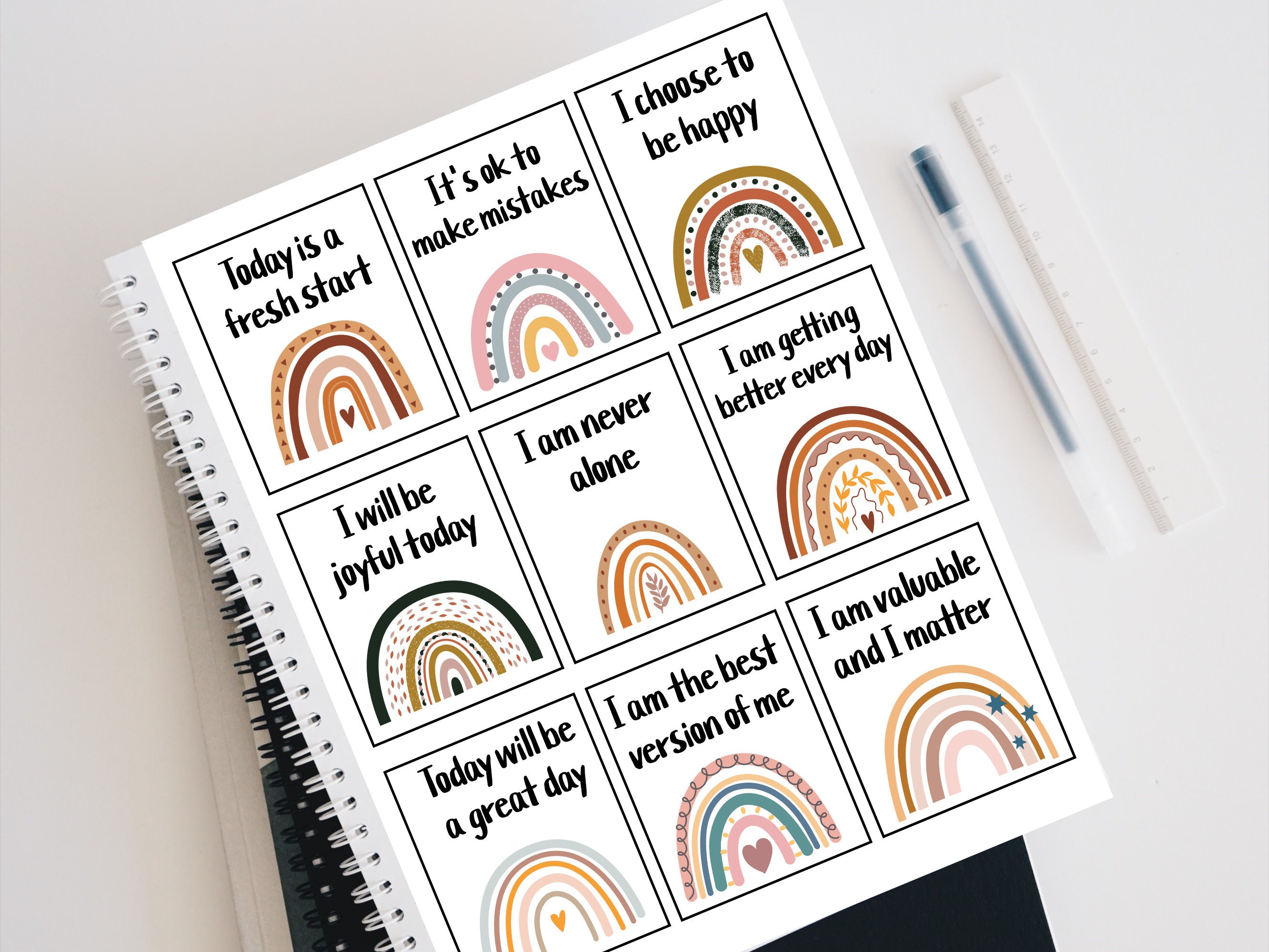 Lunchbox Notes for Kids Printable Daily Positive Affirmations ...