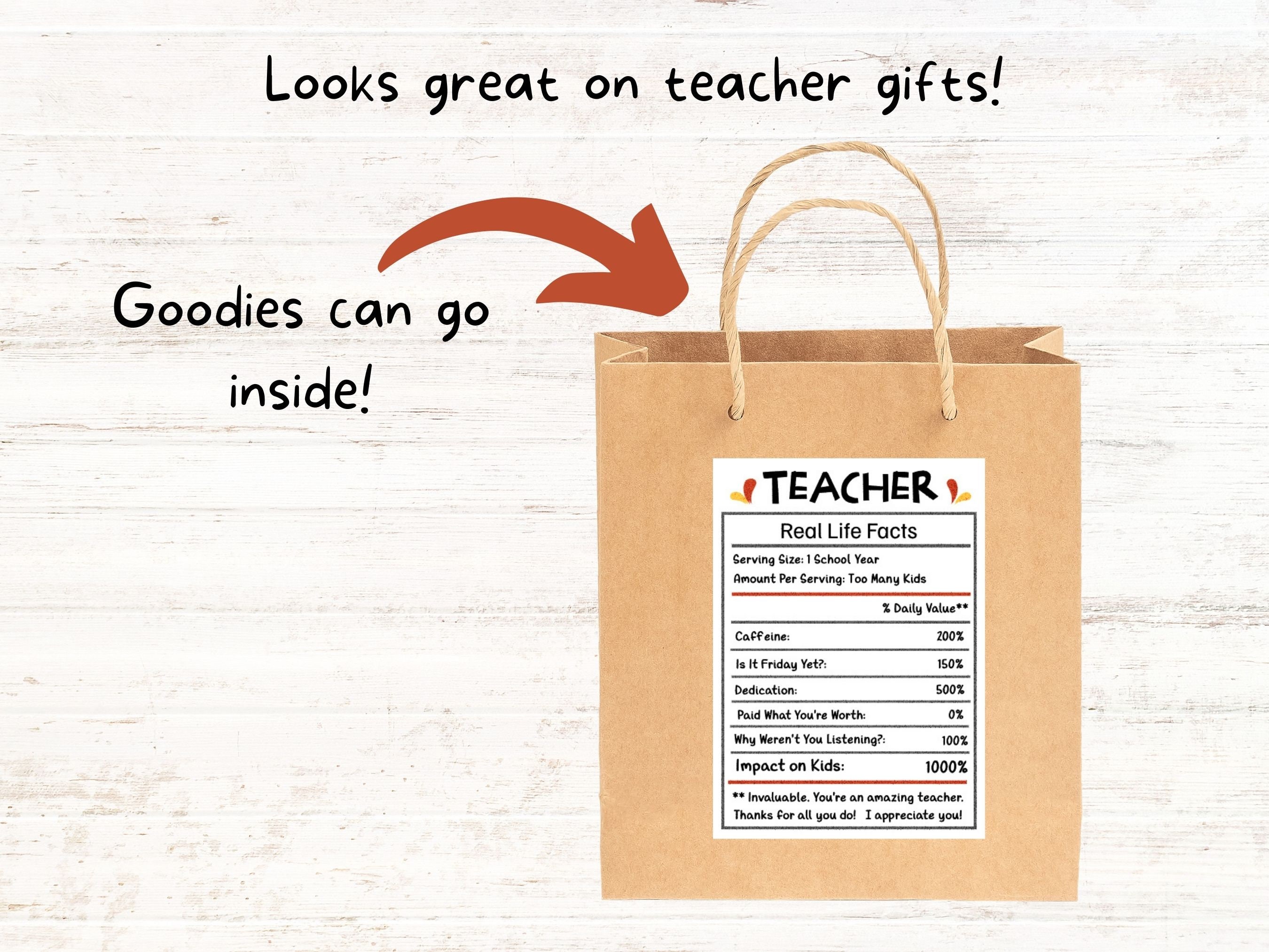 Funny Teacher Appreciation Card Printable, PTA PTO Teacher Thank You ...