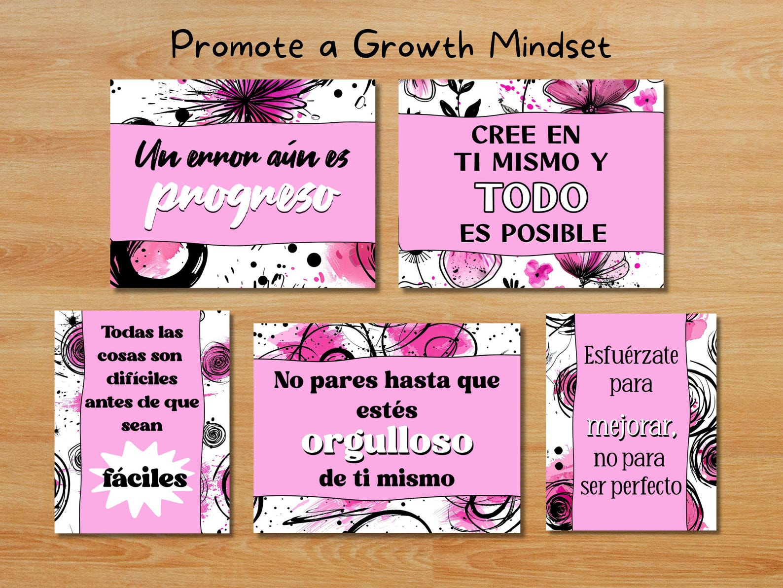 Spanish Growth Mindset Poster Spanish Classroom Motivational Decor ...