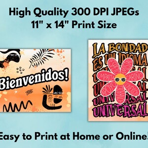 Spanish Classroom Poster Bundle Printable Spanish Class Decor High ...
