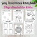 Kids Activity Sheets Spring, Printable Coloring Pages, Preschool ...