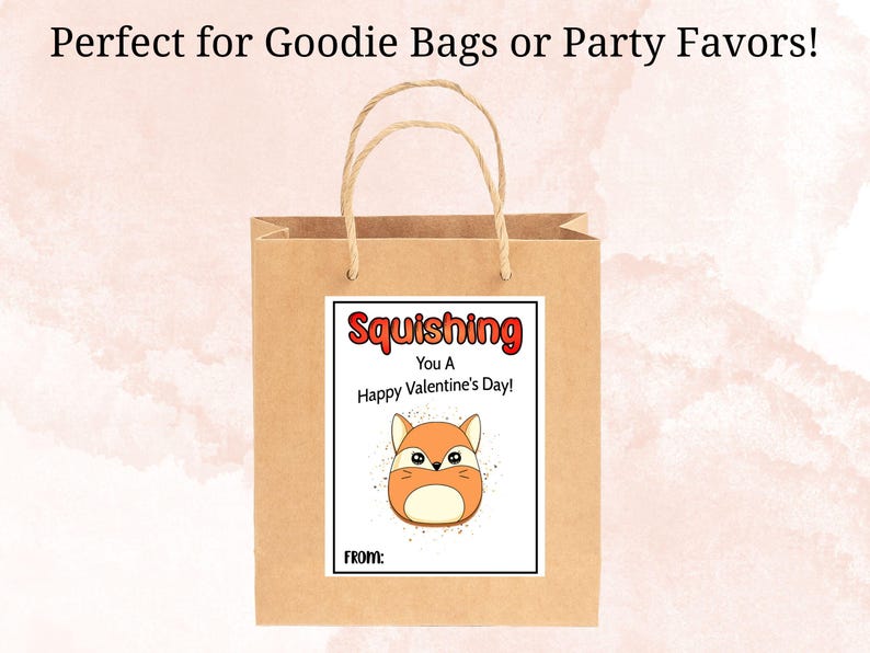 Squish Valentine's Day Cards Printable Elementary Classroom Cute ...