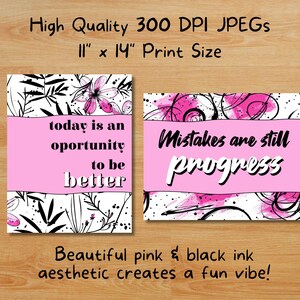 Growth Mindset Boho Classroom Posters High School Counseling Office ...