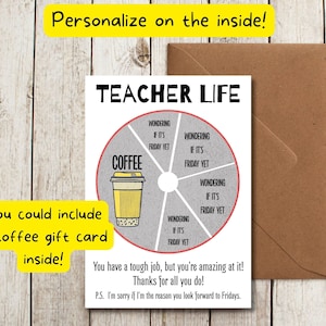 Funny Teacher Appreciation Card Printable Teacher Thank You Sarcastic ...