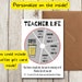 Funny Teacher Appreciation Card Printable Teacher Thank You Sarcastic ...
