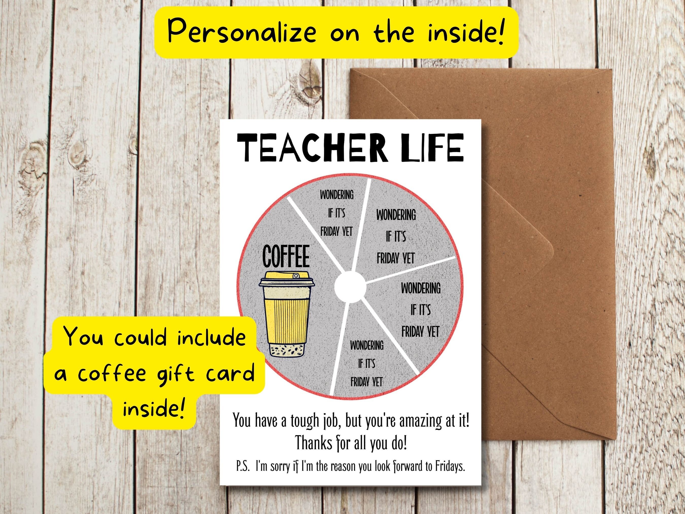 Funny Teacher Appreciation Card Printable Teacher Thank You Sarcastic ...