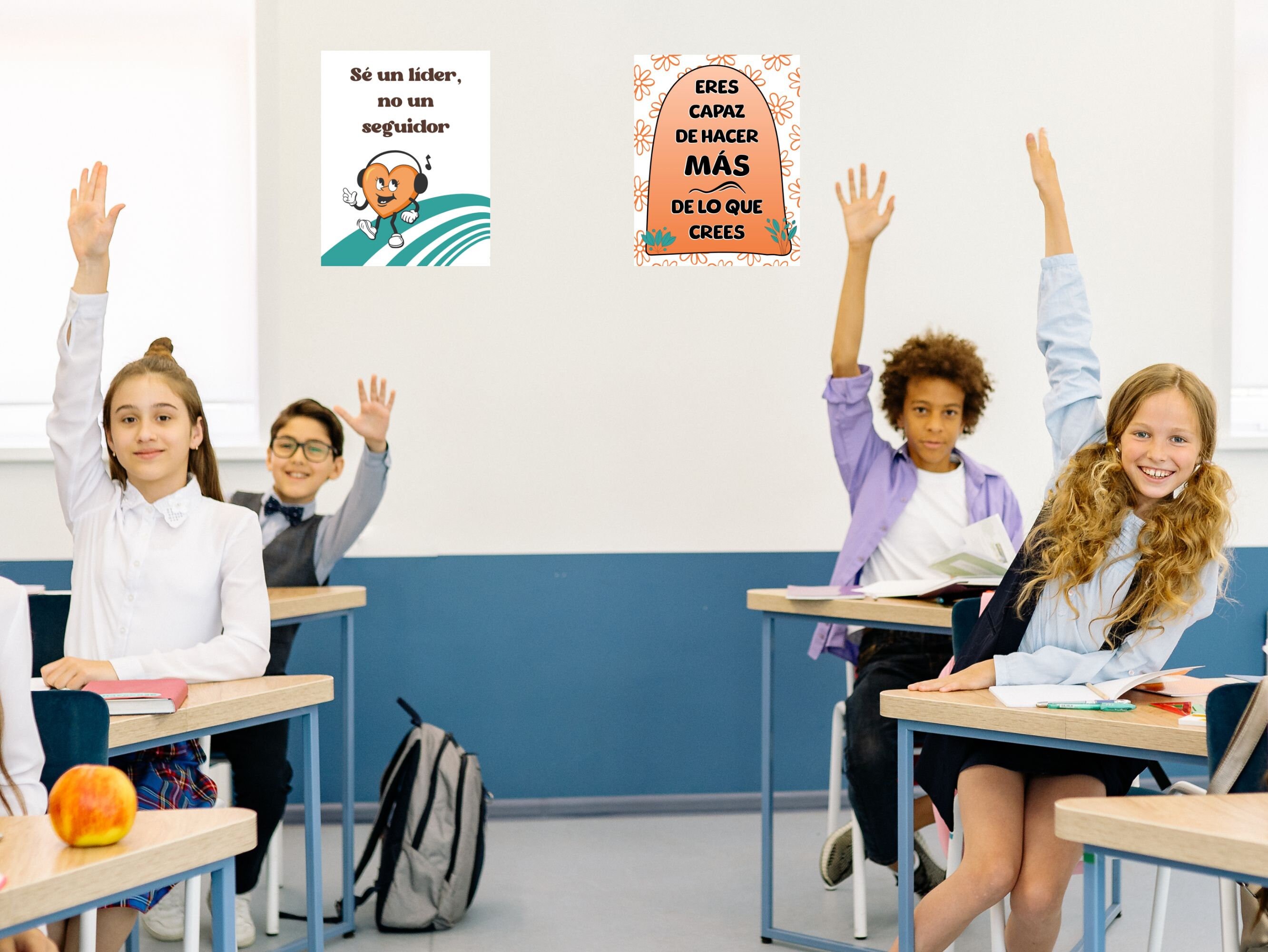 Retro Spanish Growth Mindset Poster Spanish Class Retro Motivational ...