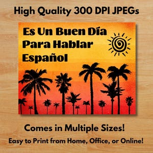 Spanish Teacher Poster Printable Spanish Classroom Decor High School ...