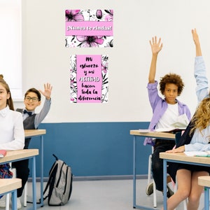 Boho Spanish Growth Mindset Poster Spanish Class Motivational Decor ...