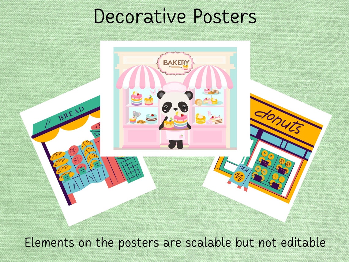 Dramatic Play Bakery Printable Pretend Play Printables - Etsy