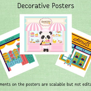 Dramatic Play Bakery Printable, Pretend Play Printables Preschool ...