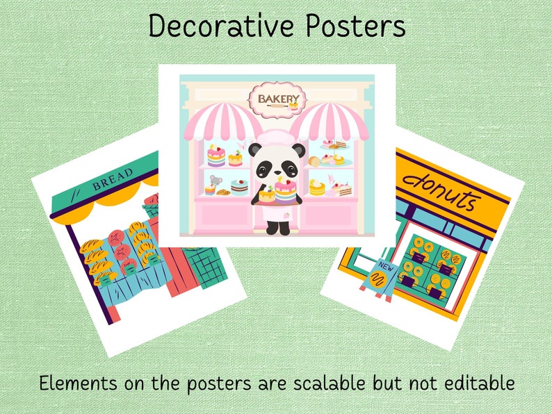 Dramatic Play Bakery Printable, Pretend Play Printables Preschool ...