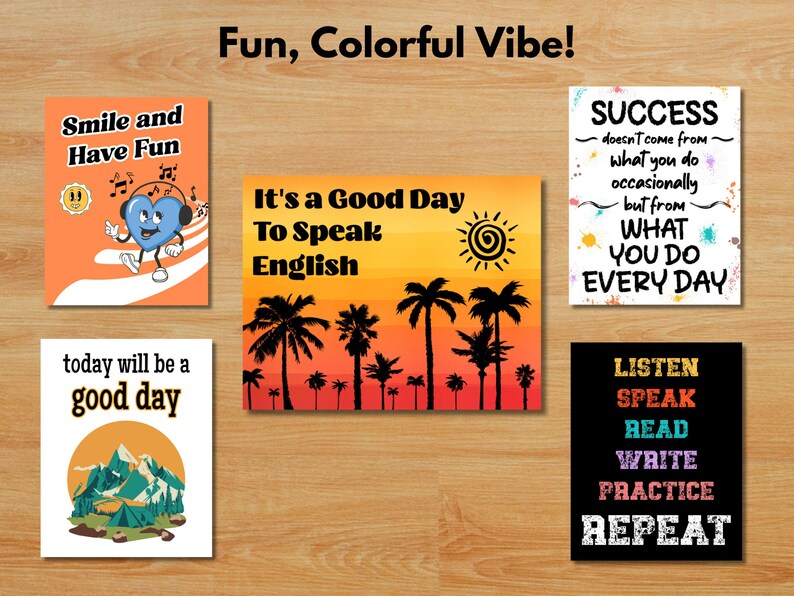 ESL Classroom Posters Printable Spanish Teacher High School Decor ...