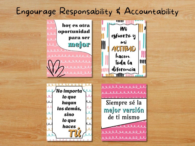 Spanish Growth Mindset Poster Spanish Class Motivational Decor School ...