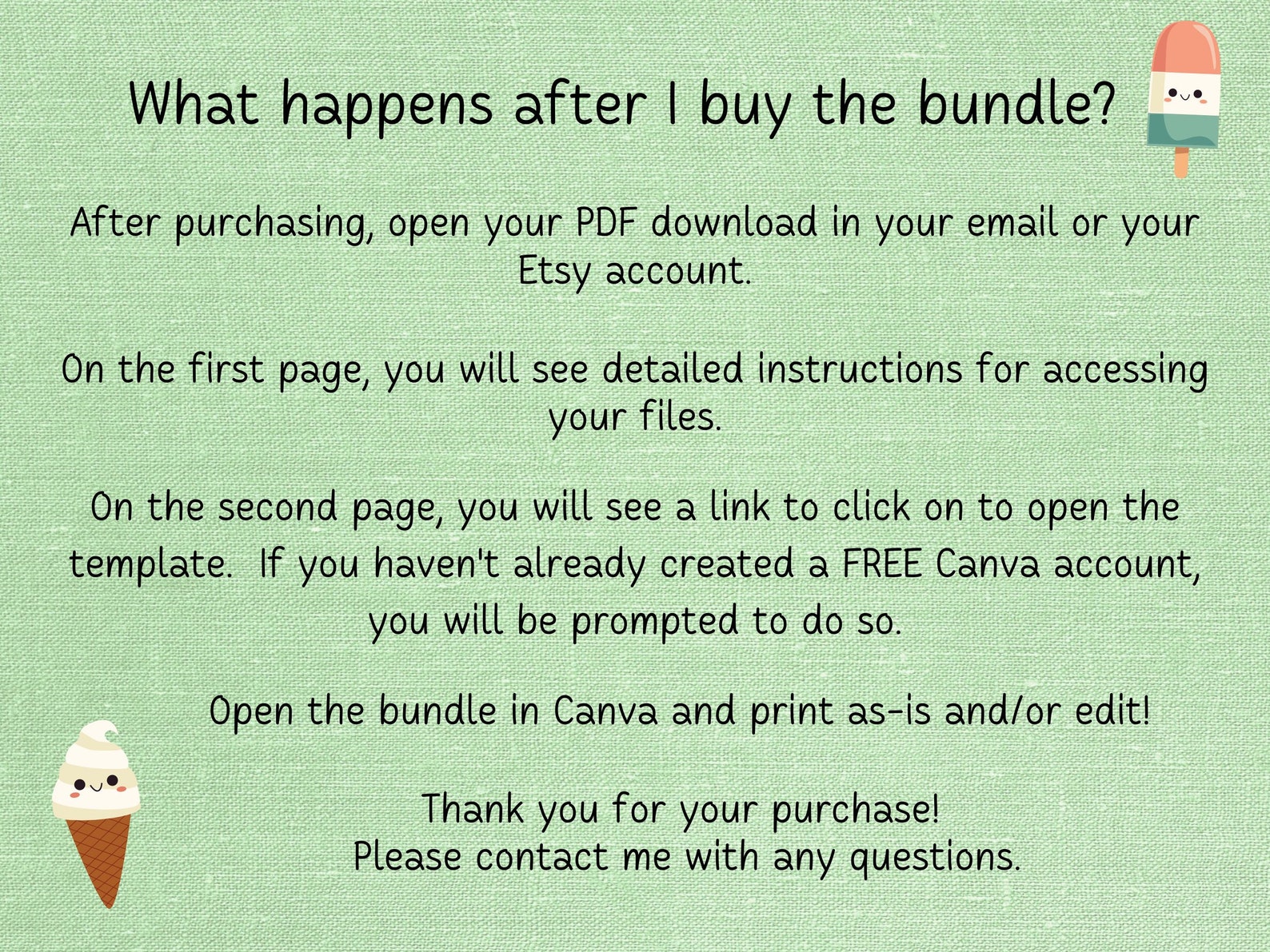 Dramatic Play Ice Cream Shop Printable, Pretend Play Printables ...