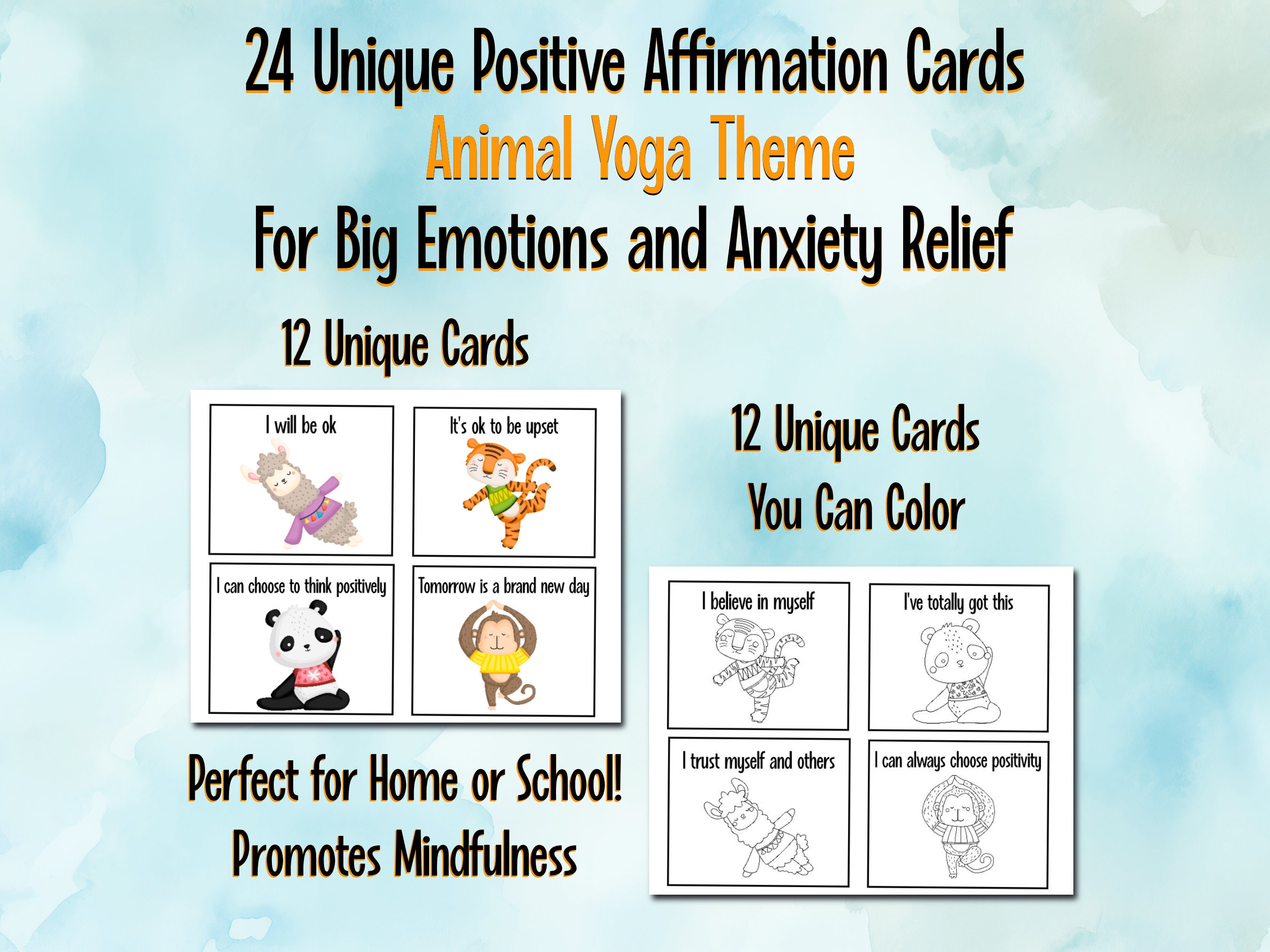 Emotional Regulation Printable Affirmation Cards Anxiety Relief for ...